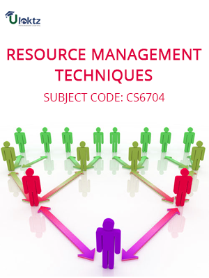 Resource Management Techniques | CS6704 | uLektz Learning Solutions ...